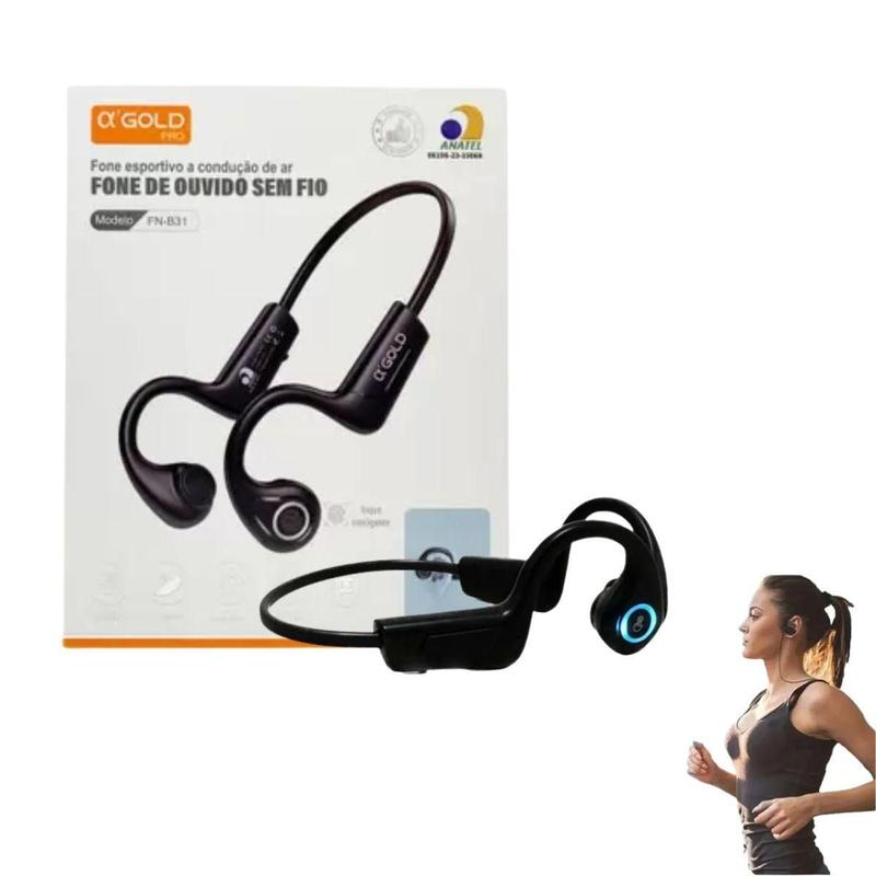 Fone Ouvido Sem Fio Gancho Orelha Esportivo Toque - Agold - Fone de ...