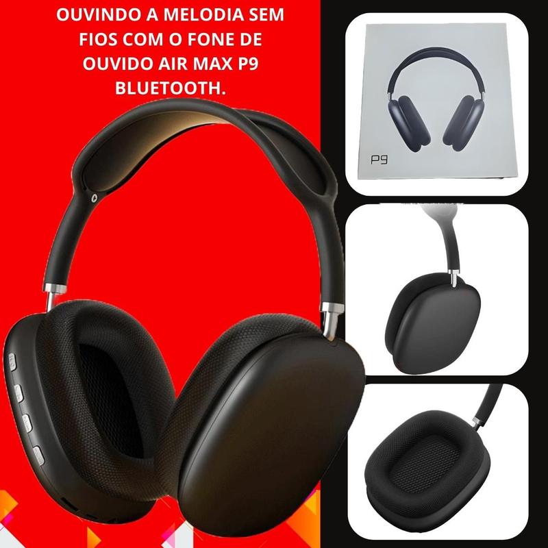 Fone Sem Fio Bluetooth Recarregável Air Max P9 Smartphone Tablet Tvs ...