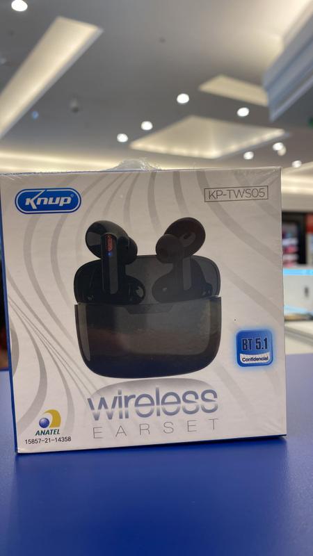Fone wereless e arset - Knup k - Fone de Ouvido com Fio - Magazine Luiza