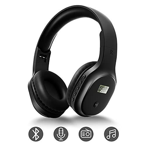 Fones de ouvido sem fio - rádio FM, leves, confortáveis - UMUTOO - Fone ...