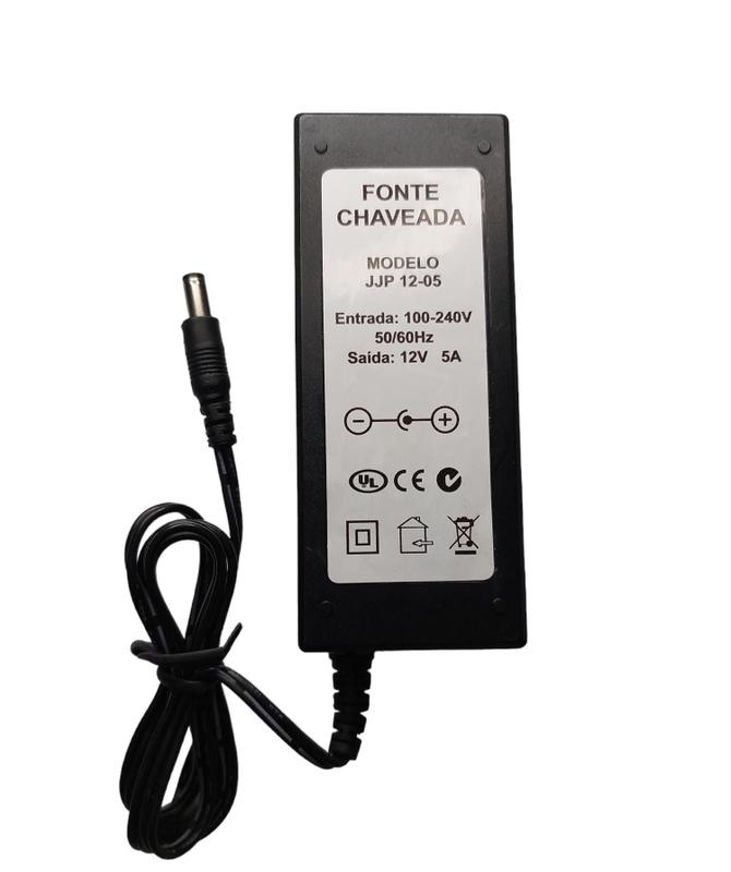 Fonte 12v 5a Cftv Fita Led 110v/220v Bivolt - Adapter - Fonte de ...