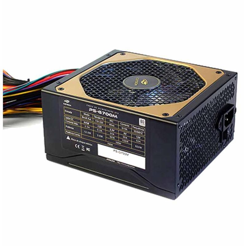 Fonte atx 700w real 80plus g700m* / un / c3 tech - Fonte de Alimentação ...