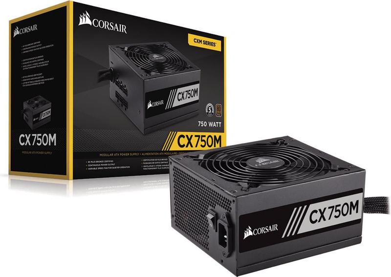 Fonte atx 750w - cx750m semi modular - 80 plus bronze - sem cabo de ...