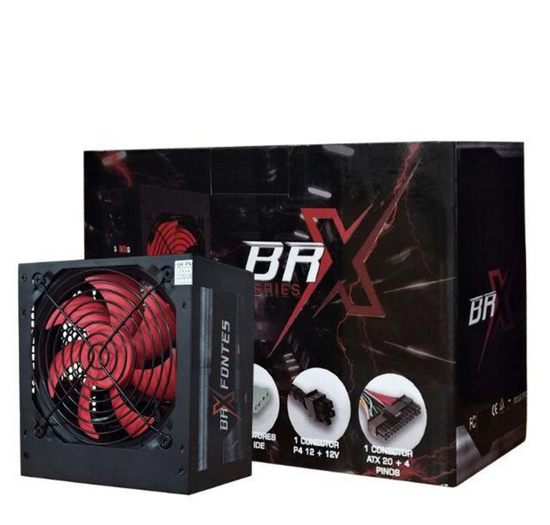 Fonte brx atx 550w real automática pfc - Fonte de Alimentação ...
