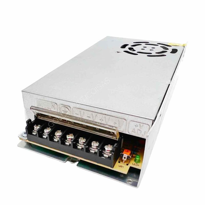 Fonte Chaveada Bivolt Colmeia 30A 12V 360W Cftv - Gold - Fonte Chaveada ...