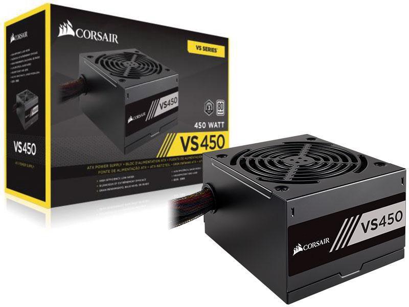 Fonte Corsair 450W Plus White Vs450 Cabo Força Cp-9020170-Br - Cooler ...