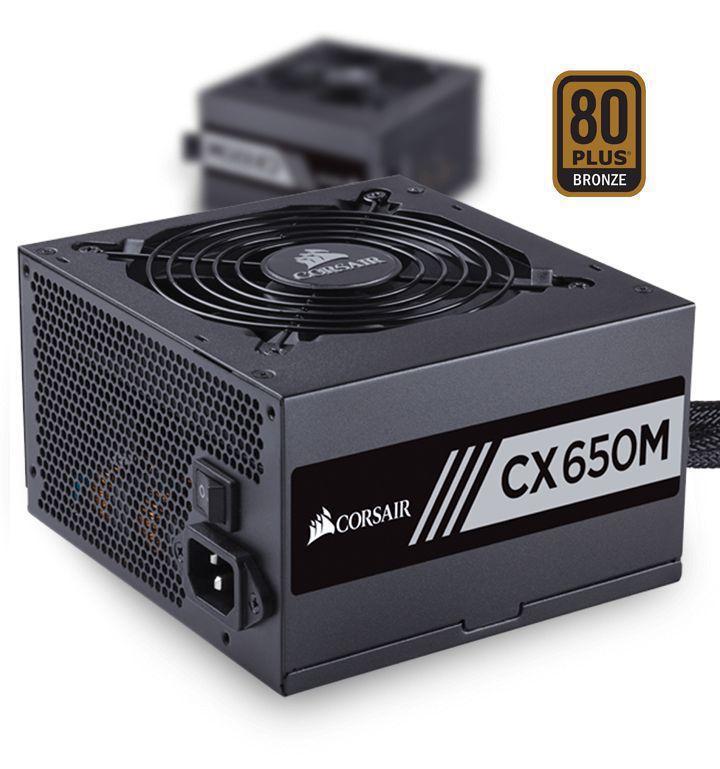 Fonte Corsair 650W 80 Plus Bronze Semi Modular CX650M CP-9020103 ...