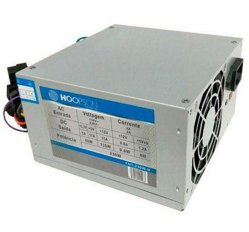 Fonte de Alimentação ATX FNT-230W - Hoopson - Fonte de Alimentação ...