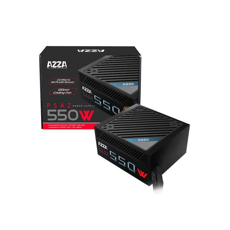 Fonte De Alimentação Azza Psaz 550W Atx Nao Modular 80 Plus Bronze ...