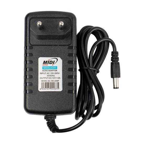 Fonte de Alimentacao Midi MD-2AMP - 12V / 2A - Bivolt - Preto - Fonte ...