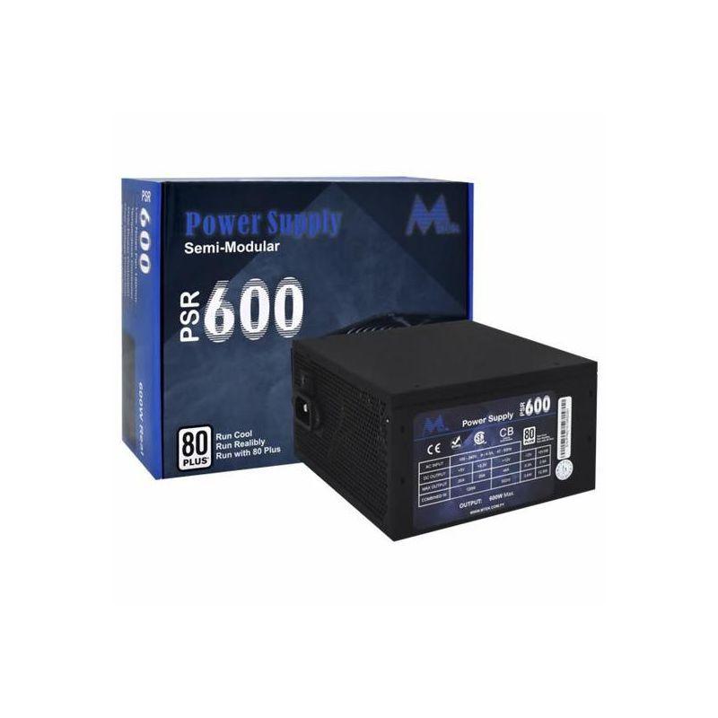 Fonte De Alimentação Mtek Psr 600 Real 600W Atx Semi Modular 80 Plus ...