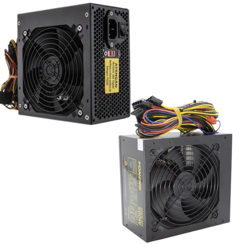 Fonte De Alimentação Para PC ATX 500W 20+4 Pinos HDW-0004 - FONENG ...