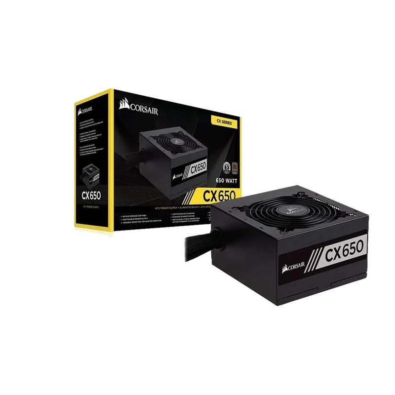 Fonte De Alimentação Para Pc Corsair Cx Series Cx650 650w Black 100v ...