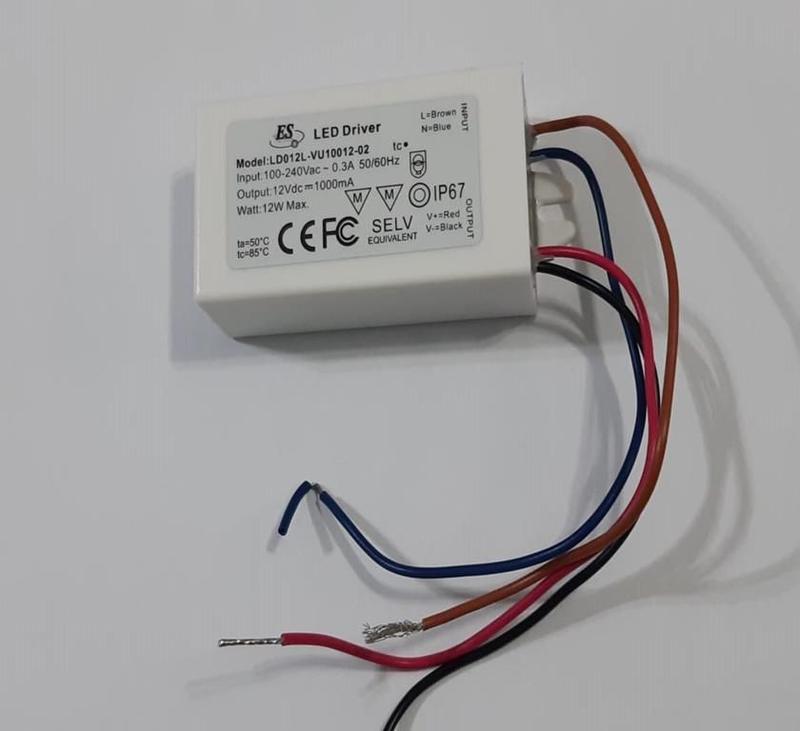 Fonte Para Led De Tensão 12v 1a - A Prova Dágua Bivolt - Audax - No ...