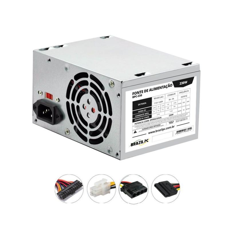 Fonte para Pc 230w Brazilpc Bpc-230 Bivolt Manual - Fonte de ...