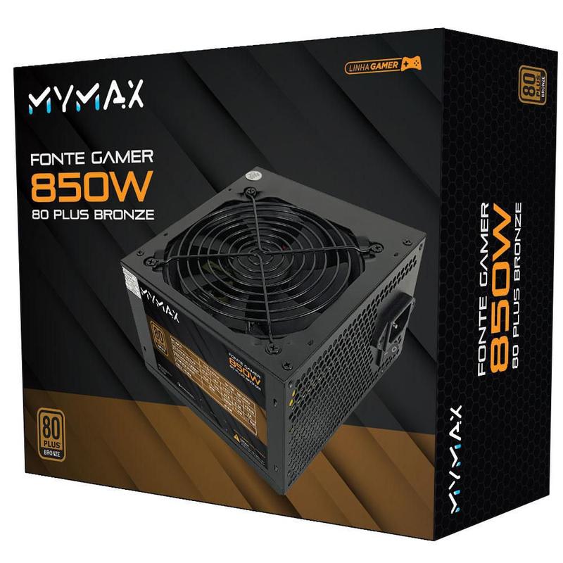 Fonte Para Pc Mymax 500w 80+ Bronze - Pfc Ativo - Fonte de Alimentação ...