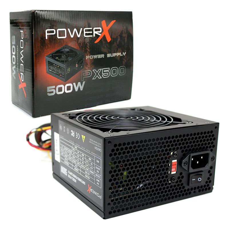 Fonte PowerX PX500, 500W, Silenciosa, C/ Caixa e Cabo, Bivolt Manual ...