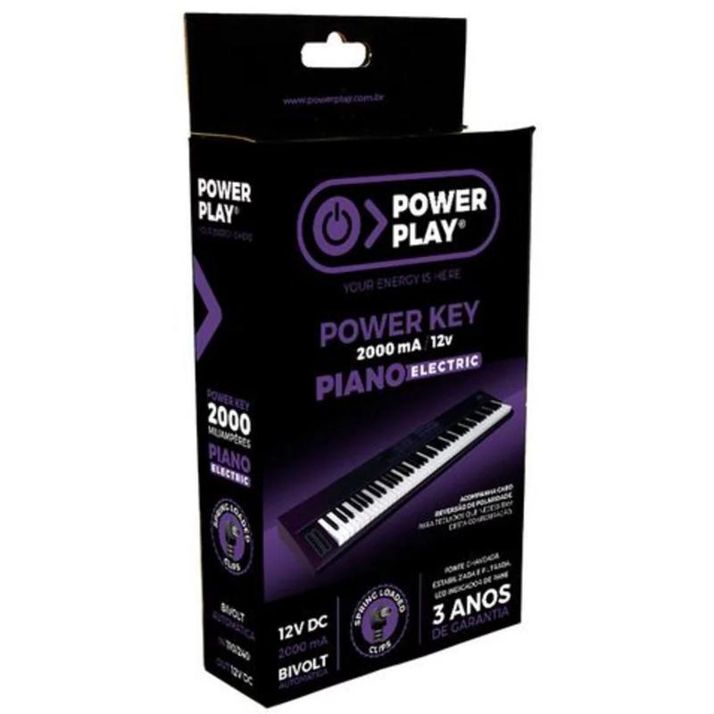 Fonte Teclado Power Play Power Key Piano Electric 12v - Fonte de ...