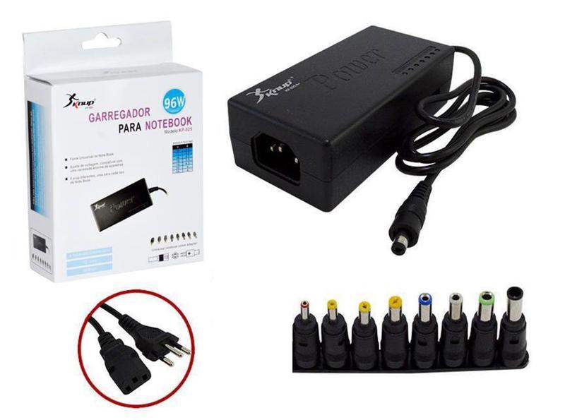 Fonte Universal para Notebook 8 Conectores 12 24V 96W KP-525 KP-525 ...