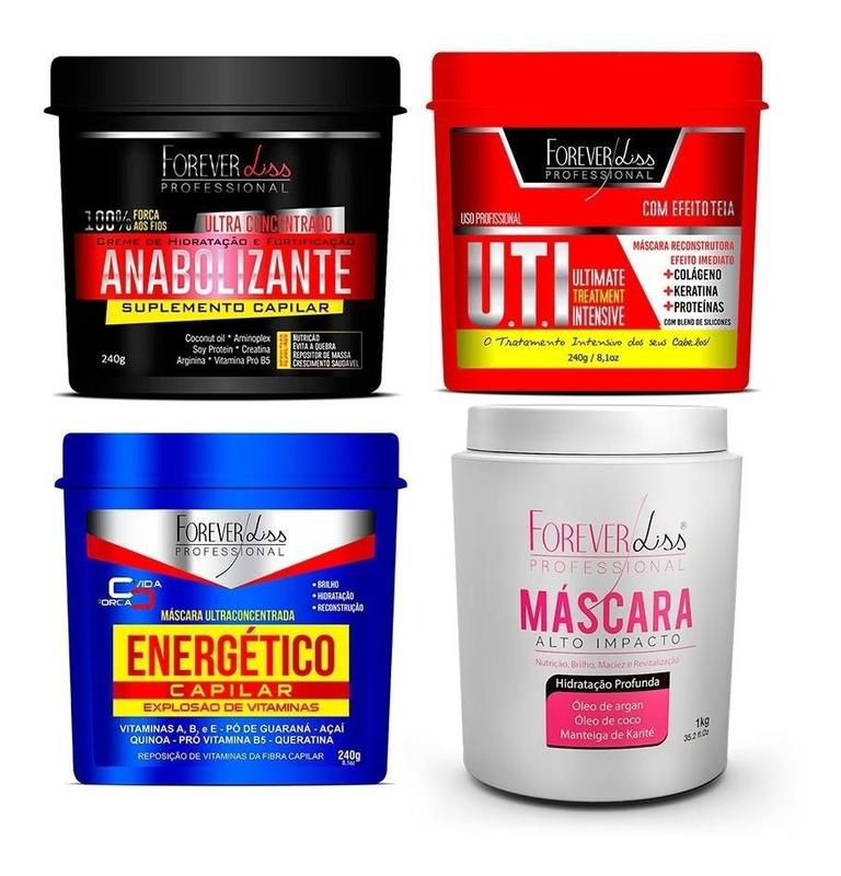 Forever Liss Alto Impacto + Anabol + Uti + Energético 240g - Produtos ...