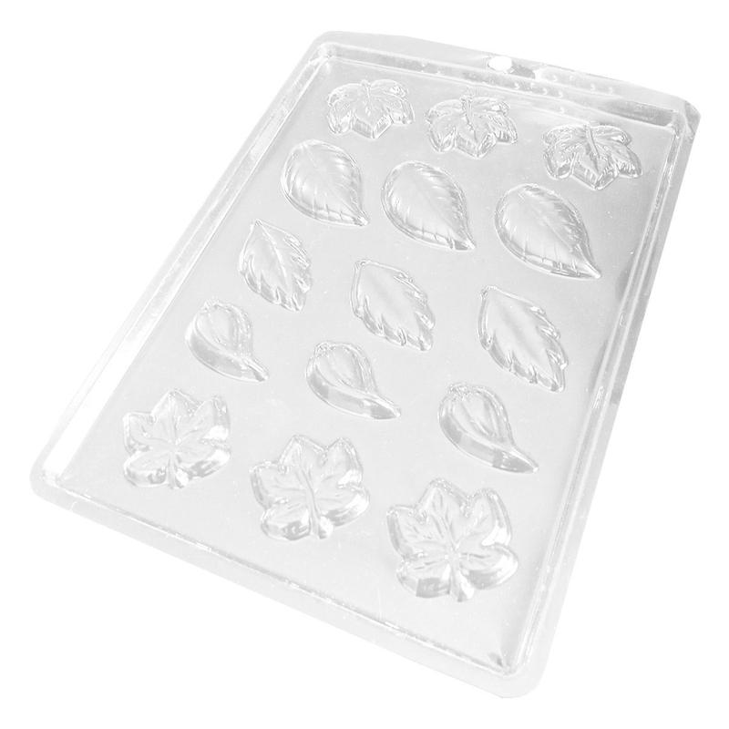 Forma de Acetato Folhas de Árvore Pequenas - Crystal Forming - Forma de ...