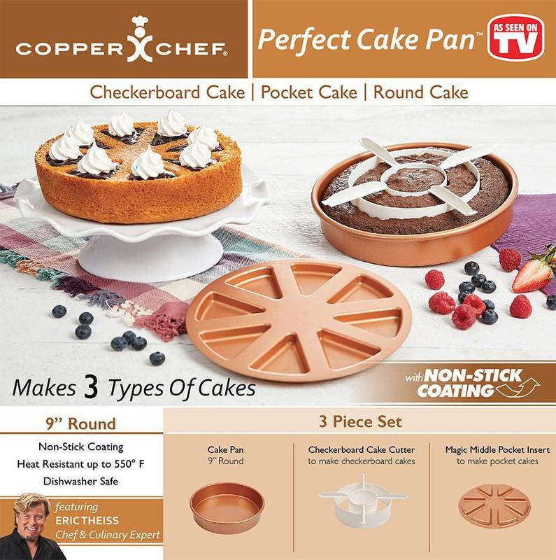 Forma De Bolo Perfect Cake Pan Copper Chef 3 em 1 - SHOP ALTERNATIVO ...
