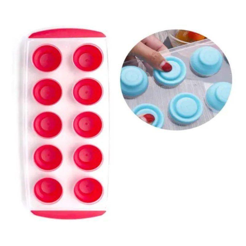 Forma De Gelo Com Base Retrátil Em Silicone 10 Cubos - FENIMA - Formas ...