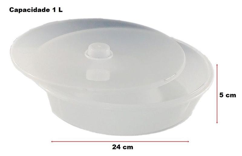 Forma de Pudim em Plástico com Tampa Para Micro-ondas - Formas e ...