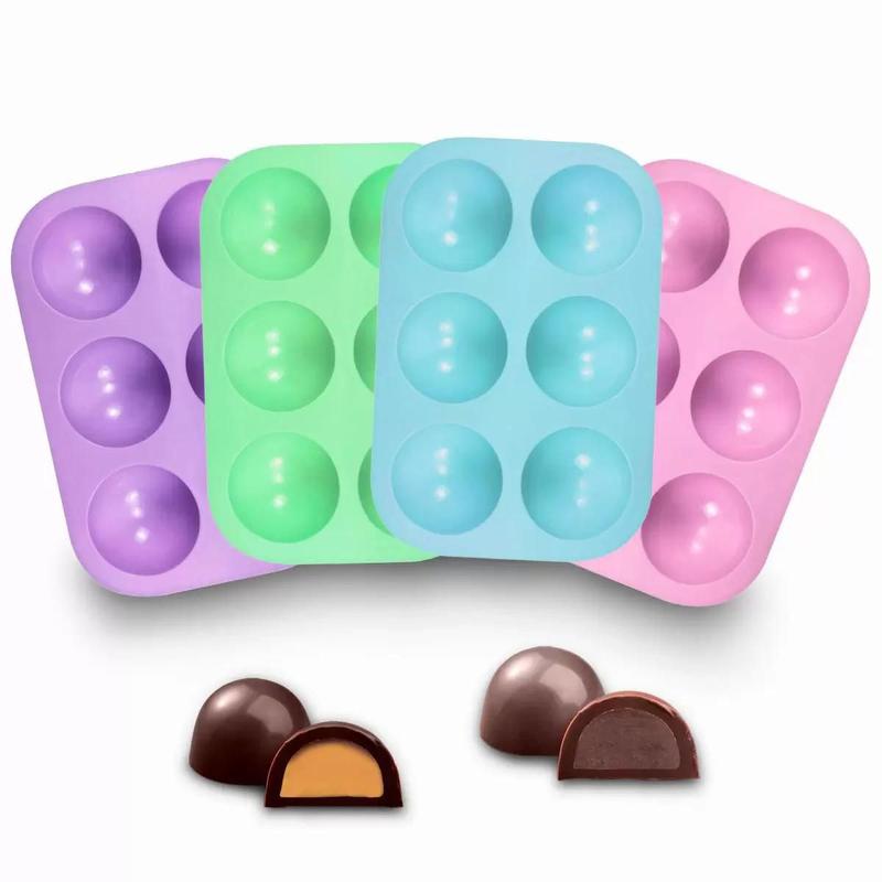 Forma de Silicone Para Trufas Anti Aderente 6 Cavidades - 123Útil ...