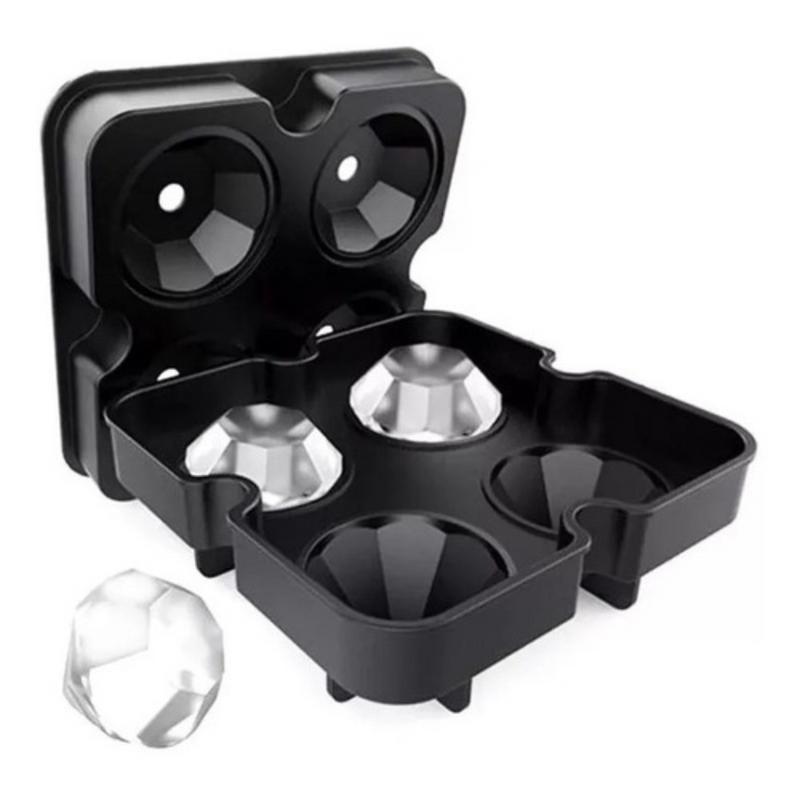 Forma Diamante Silicone Bandeja Gelo Forma Molde Gel Flexível ...