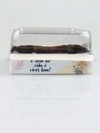 Forma forneavel para Brownie (8,5 x 7 x 2 cm) c/ tampa Pet - 100 ...