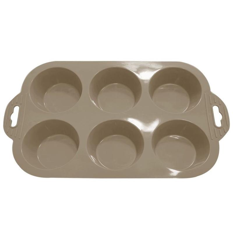 Forma para cupcake redonda de silicone fendi - homecook - Formas e ...