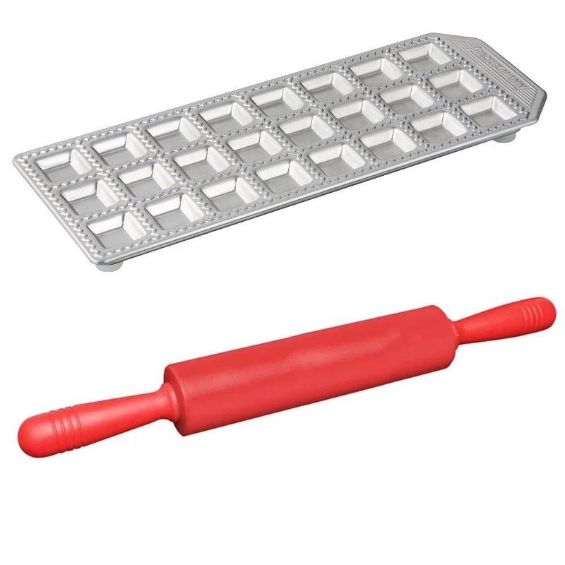 Forma para fazer 24 Ravioli com rolo para massa - Fackelmann - Formas e ...