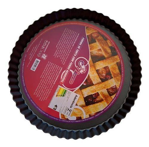 Forma Para Torta de Aço Antiaderente 31,5 CM - INGA - Forma / Assadeira ...