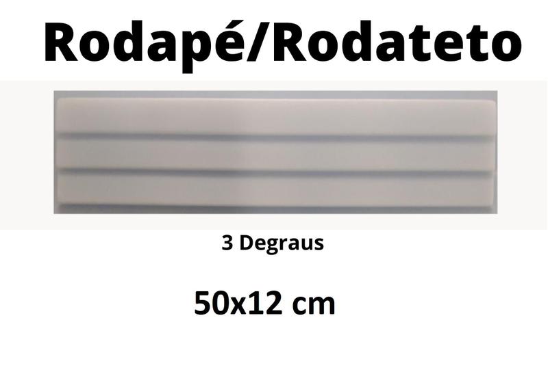 Forma Rodapé/Rodateto em Abs 1mm Virgem 3D Para Gesso e Cimento (3 ...