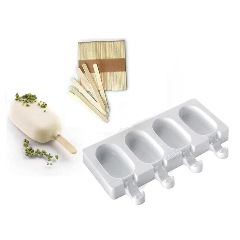 Forma Sorvete Mini Gelatto Molde Silicone Palito Silikomart - Formas e ...