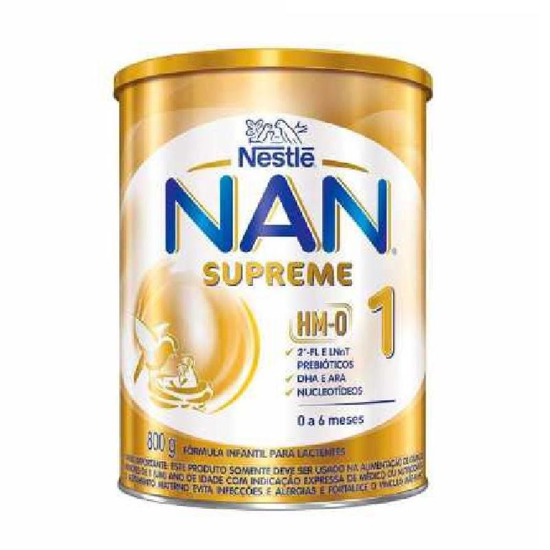 Fórmula infantil nan supreme 1 hm-o com 800g - NESTLE - Leite em Pó ...