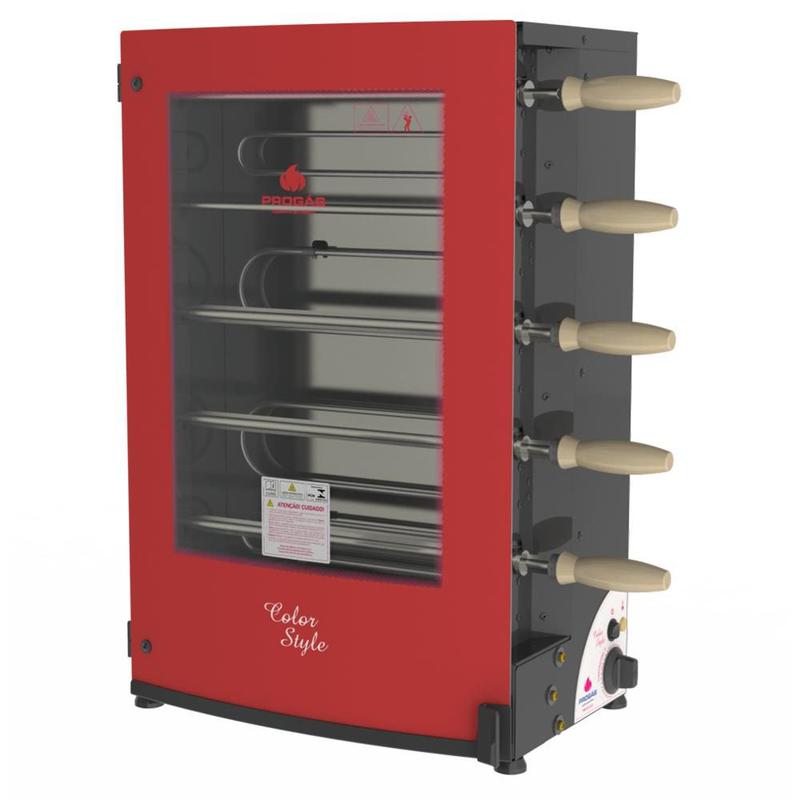 Forno Assador Rotativo Industrial Elétrico PRR-051E G2 - 5 Espetos ...