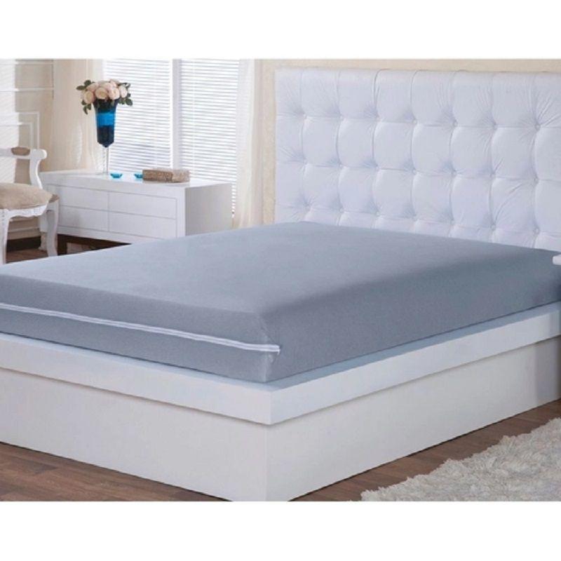 Forro de Cama Casal Poliéster com Zíper 30cm de Altura - Nura - Capa ...
