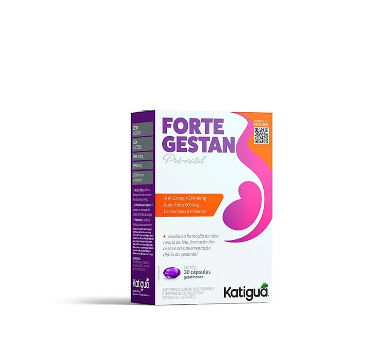 Forte Gestan Pré Natal 30 Cápsulas. Katiguá - Katigua - Zinco ...