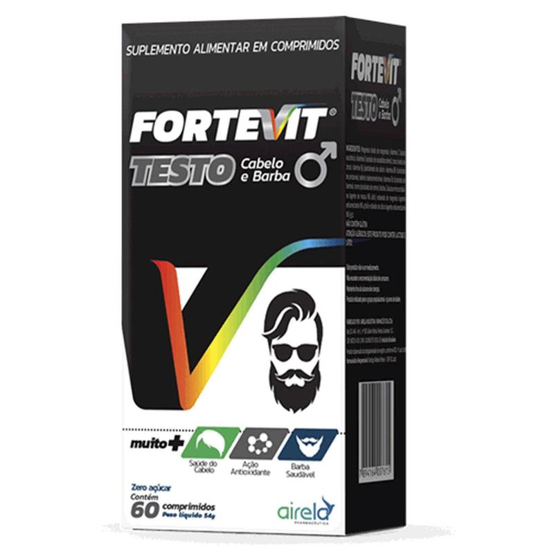 Fortevit testo cabelo e barba 60cpr - Airela Indústria Farmaceutica ...