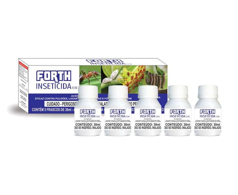 Forth Inseticida Concentrado 7,5 SC Display com 5 Frascos De 30ml ...