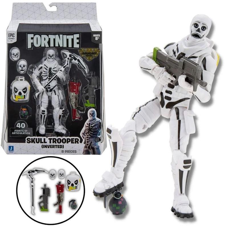 Fortnite skull trooper (inverted) - articulado com 15 cm - sunny 2036 ...