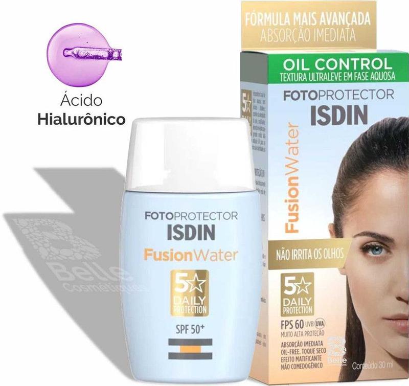 Fotoprotector ISDIN Fusion Water FPS 60 - 30ml - Protetor Solar Facial - Magazine Luiza