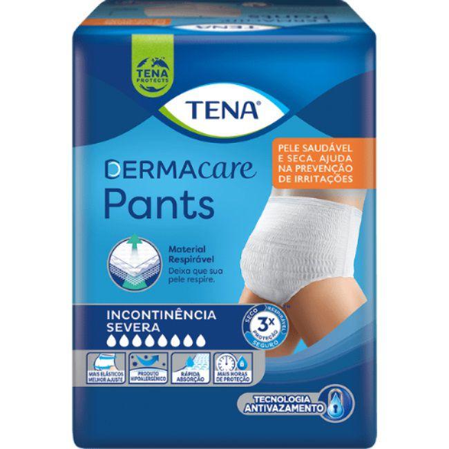 Fralda Adulta Roupa Íntima Tena Tamanho P M Dermacare Pants Com 16 ...