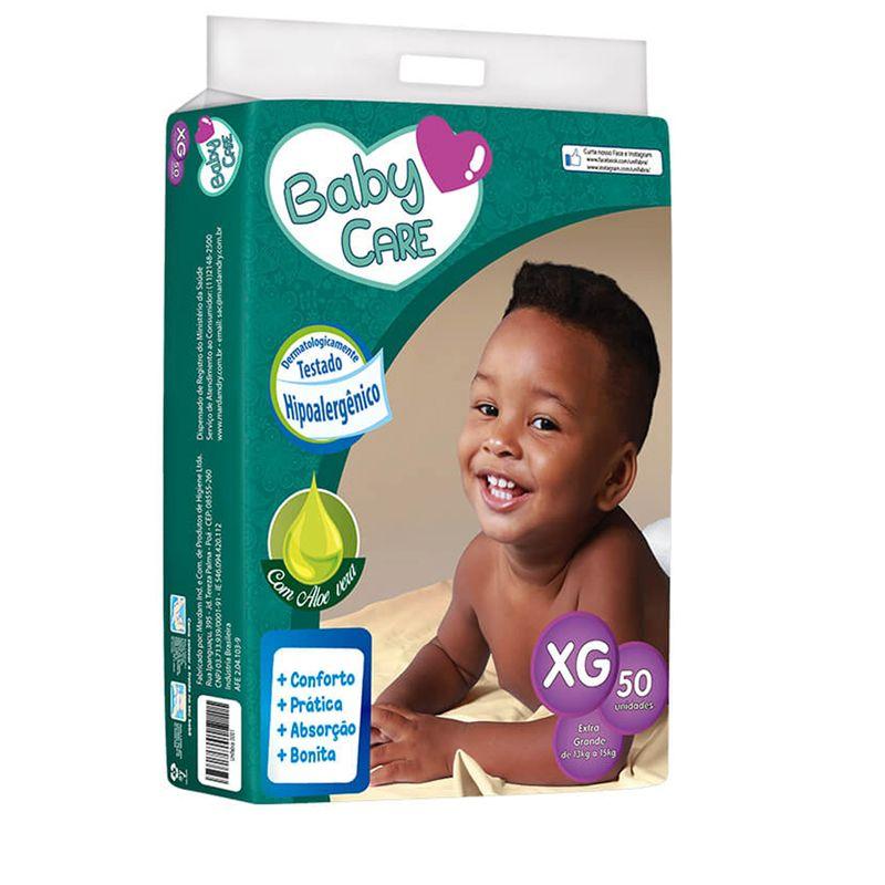 Fralda Baby Care Xg Com 50 Unidades - EXCLUSIVA - Fralda Descartável ...