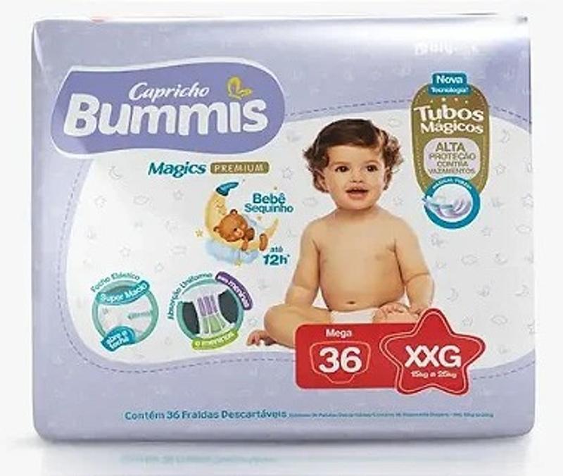 Fralda Descartável Bummis Magics Premium Pacote Hiper - Capricho ...