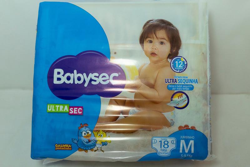 Fralda Descartável Para Bebê Babysec Jumbinho tamanho M/18 unidades ...