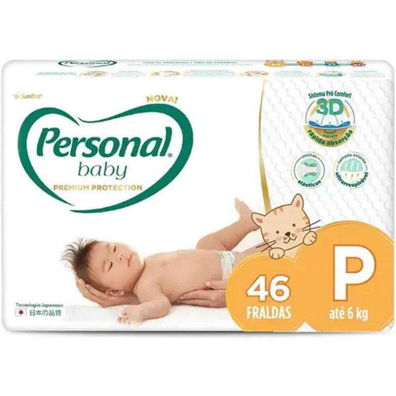 Fralda Descartavel Personal Premium Mega 1 Pacote Tamanho P Com 46 ...
