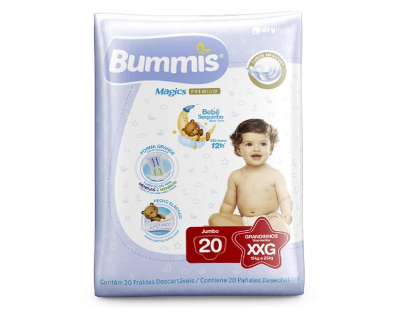 Fralda Fita Bummis XXG 20 fraldas - Capricho - Fralda Descartável ...